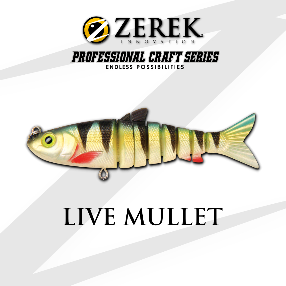 Zerek - Live Mullet ~ Segmented Tail Swimbait (Soft) | Shopee Singapore