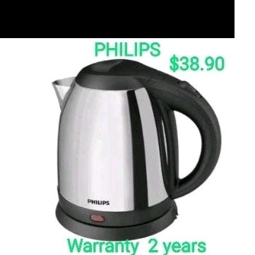 PHILIPS HD9303 1.2L Stainless Steel Kettle – 1800W Quick Boil & Safe ...