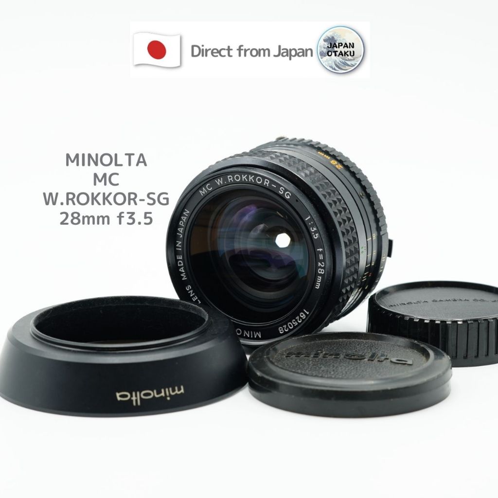 [Used in Japan] " Vintage Lens " MC W.ROKKOR-SG 28mm f/3.5 Minolta Released in Japan | Shopee ...