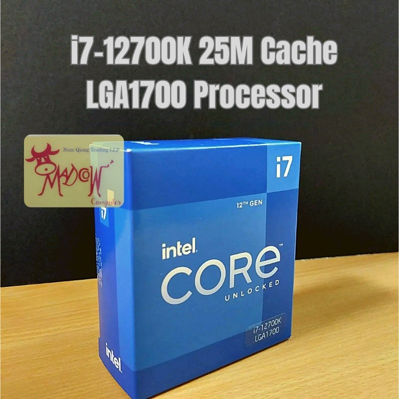 Intel Core i7-12700K 12th Gen Alder Lake 25MB Cache LGA1700 Desktop Processor | Shopee Singapore