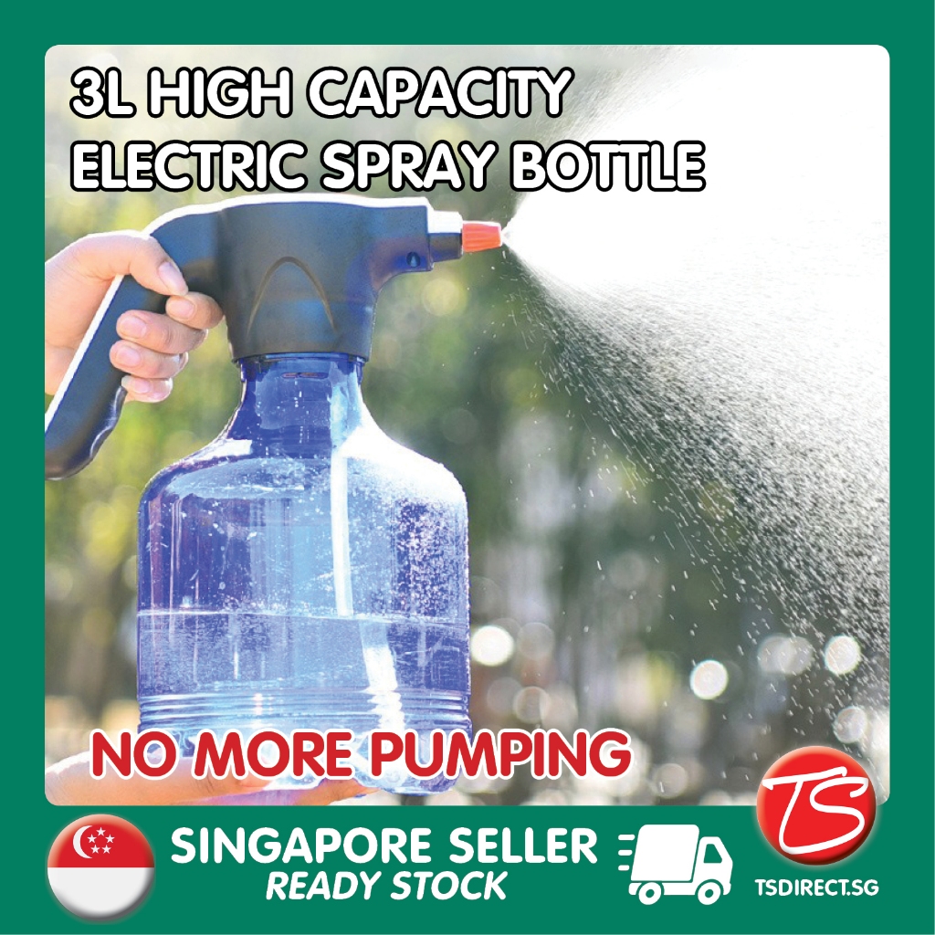 3L High Volume USB Electric Watering Plant Spray Can Bottle | Misting ...