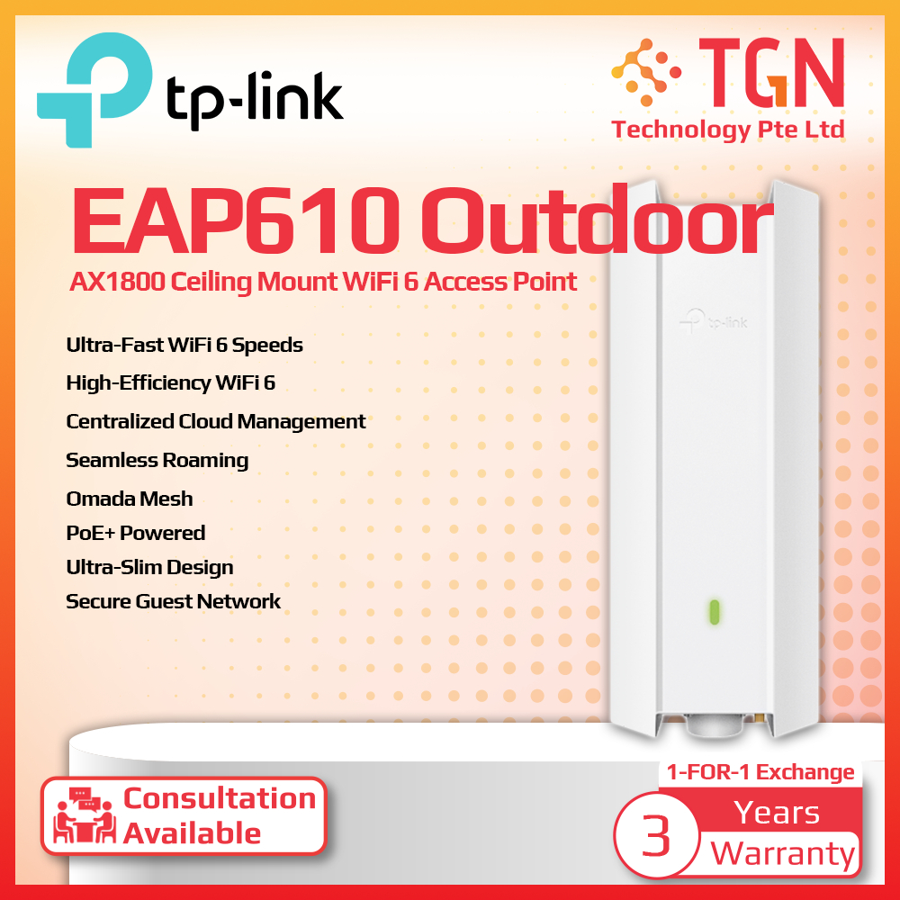 TP-Link EAP610-Outdoor AX1800 Indoor/Outdoor WiFi 6 Access Point ...