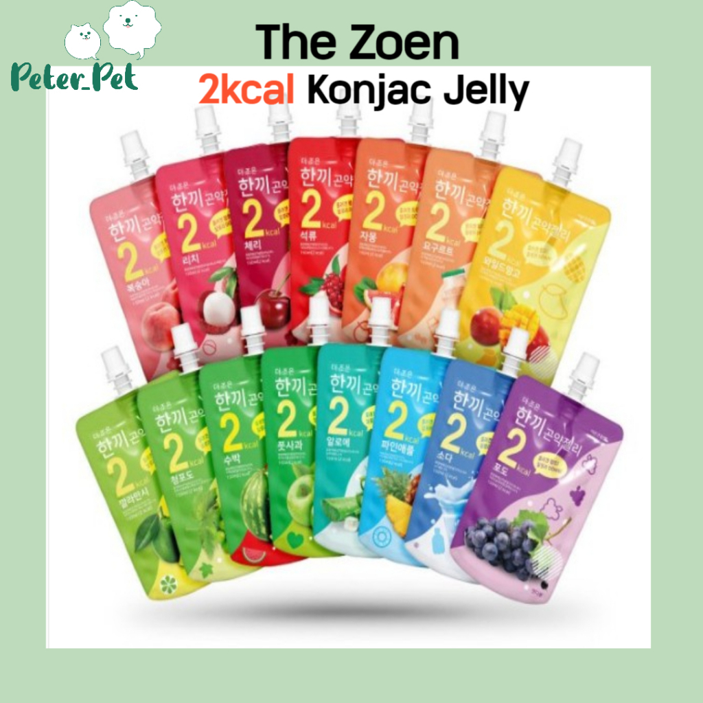 [Korea-The Zoen] 2kcal Diet Konjac Jelly 15 Flavors 150ml *2 packs with ...