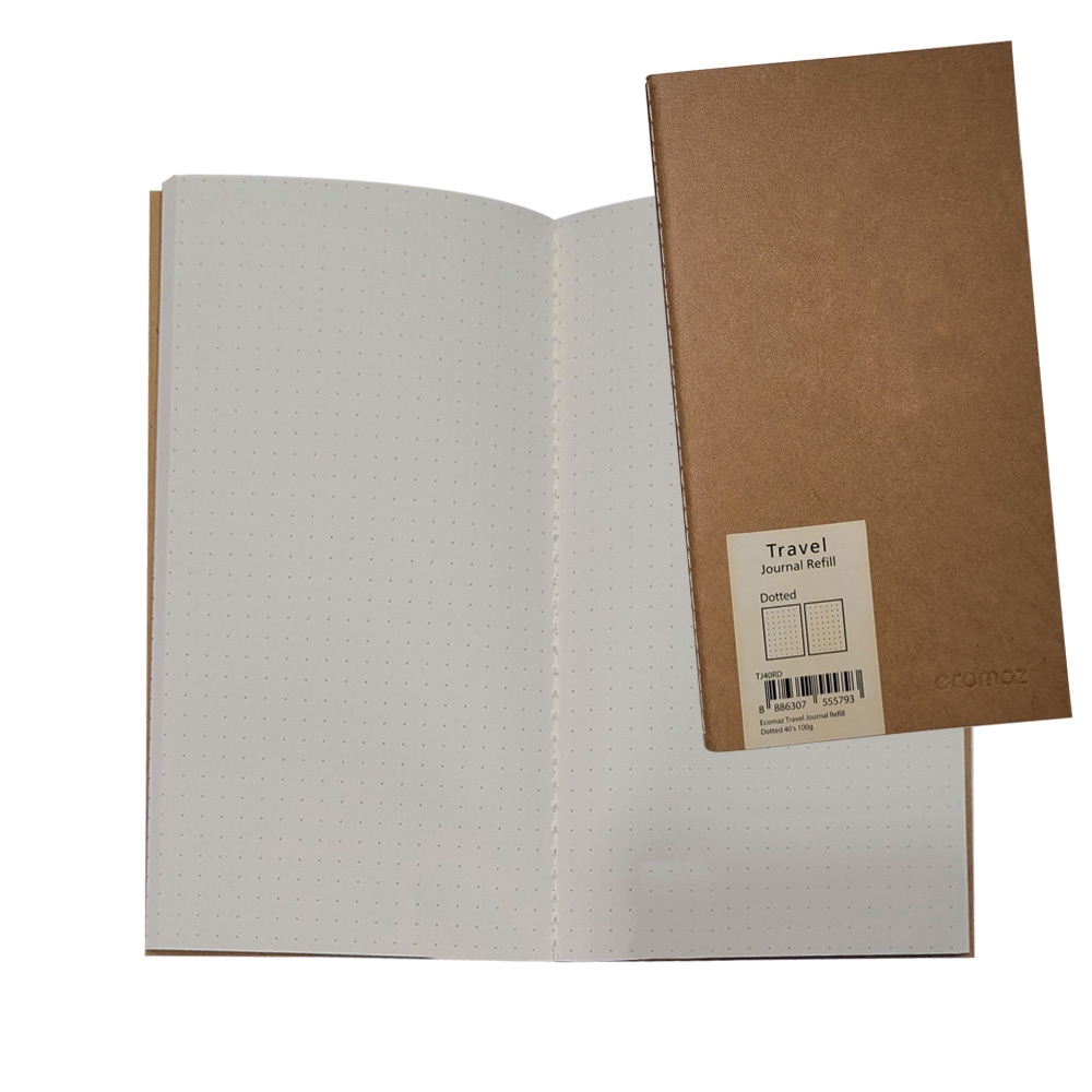 ECOMAZ TRAVEL JOURNAL REFILLS 40SHEETS - RULED, GRID, DOTTED & PLAIN ...