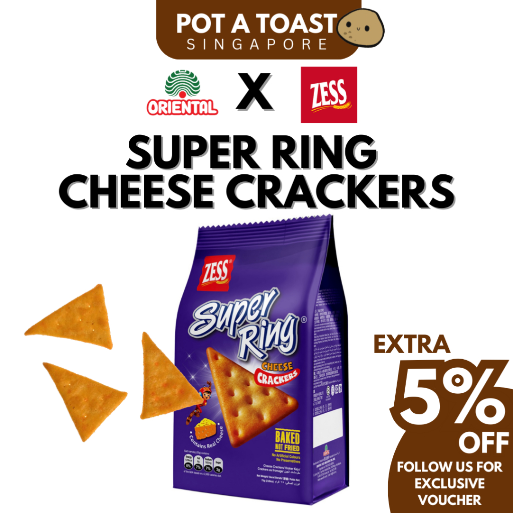 ORIENTAL X ZESS Super Ring Cheese Crackers 75g | Shopee Singapore