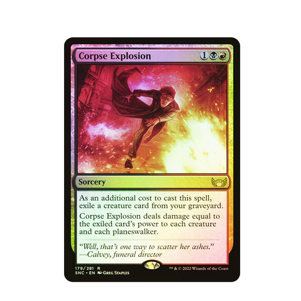 Magic The Gathering - Corpse Explosion Card (Streets of New Capenna ...