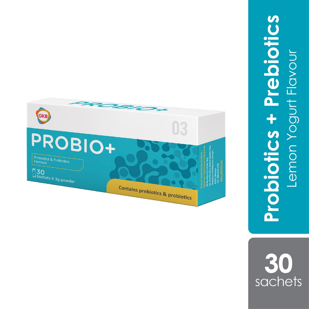 GKB Probio+ Probiotics And Prebiotics Formula 30s | Gut Health ...
