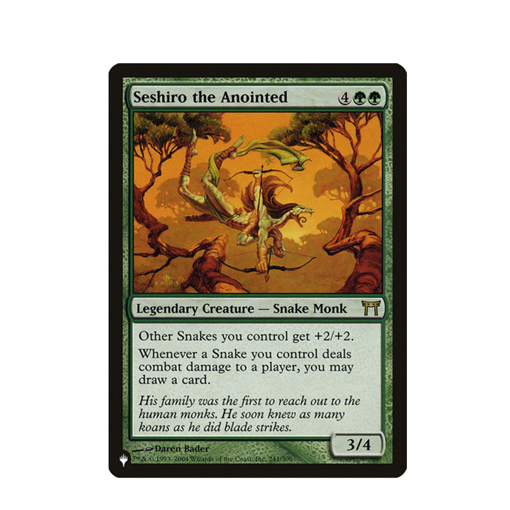 Magic The Gathering - Seshiro the Anointed Card (The List) | Shopee ... Magic The Gathering - Seshiro the Anointed Card (The List) | Shopee ...