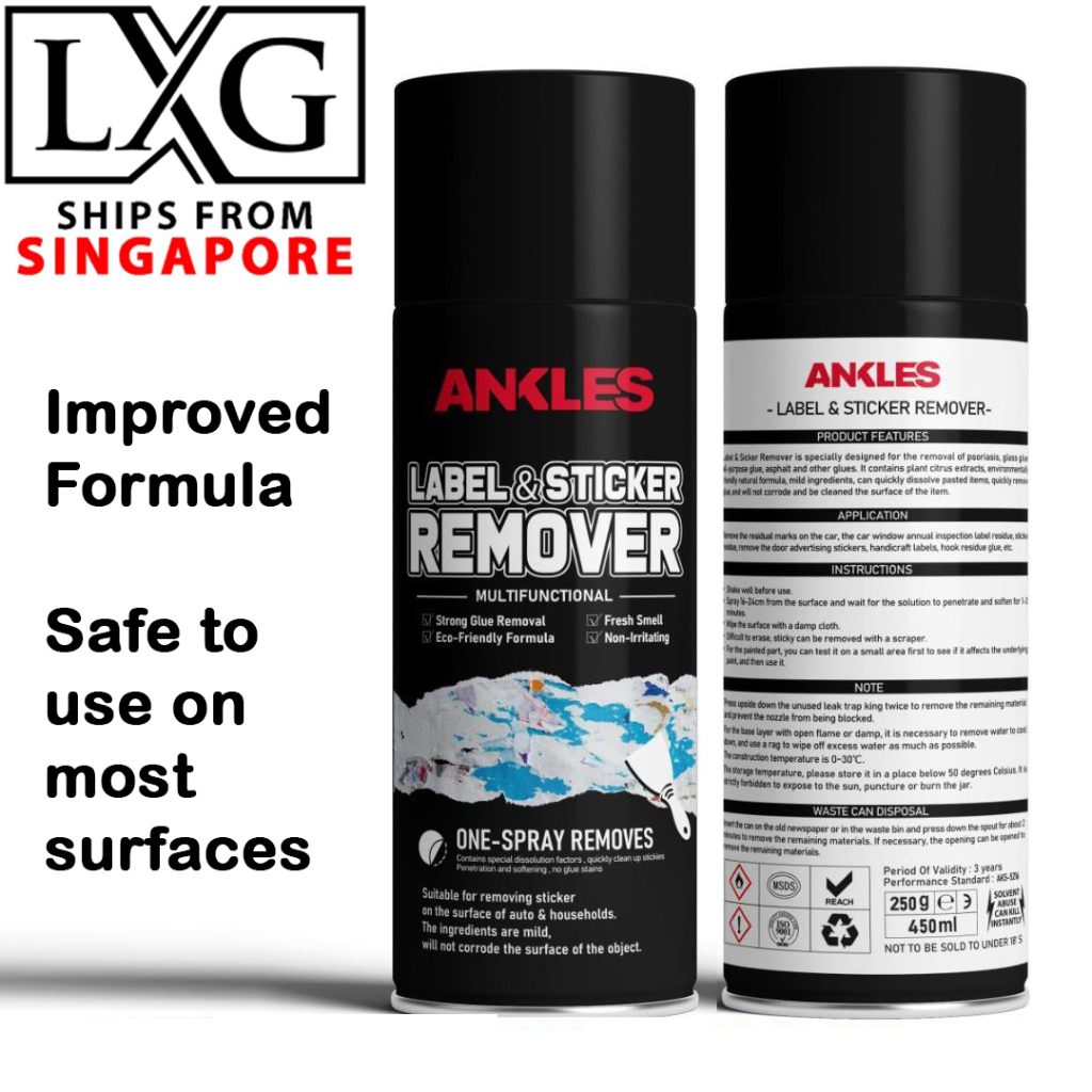 Sticker Remover Adhesive Residue Remover Spray 450ml (Similar to Goo ...