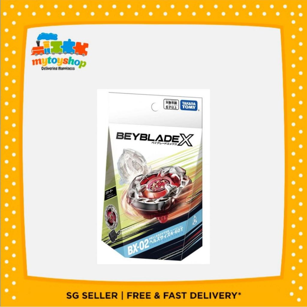Beyblade X BX-02 Hellscythe 4-60T | Shopee Singapore