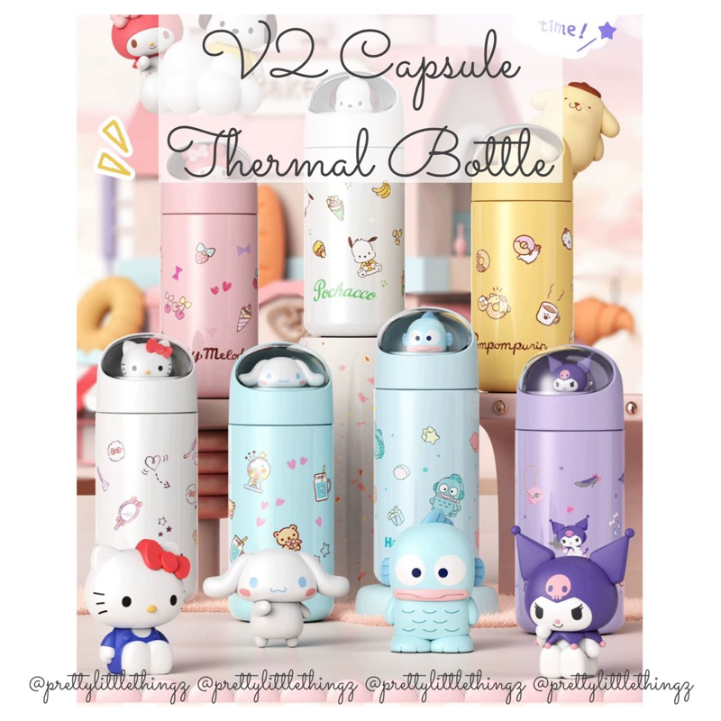 * SG READY STOCK * Sanrio V2 Capsule Thermal Bottle (Hello Kitty ...