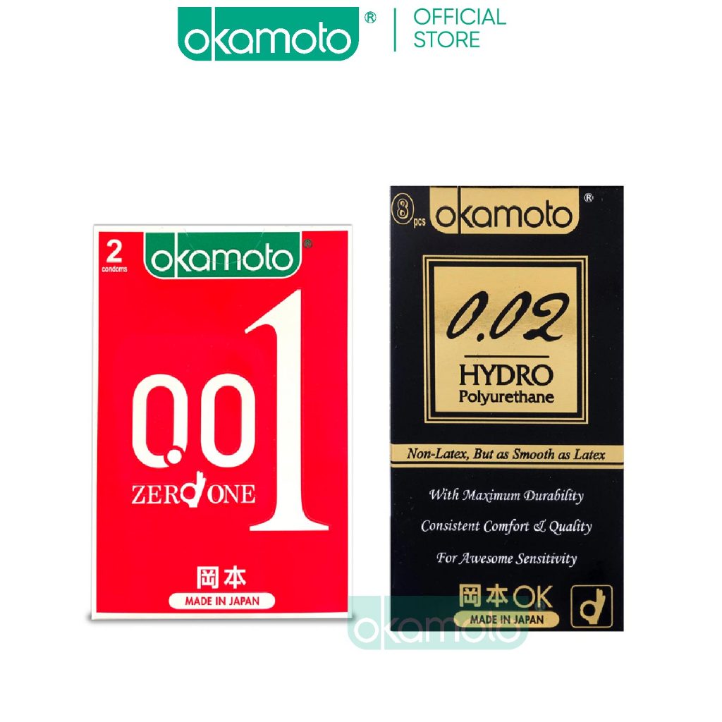 [Bundle of 2] Okamoto 001 Zero One Condom 2s + Hydro Condom 8s | Shopee ...
