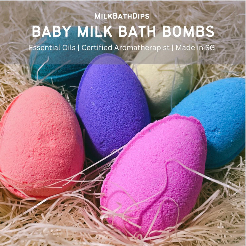 Made in SG | Milk Bath Bomb | Kids Tub Baby Bath Bomb | Shopee Singapore
