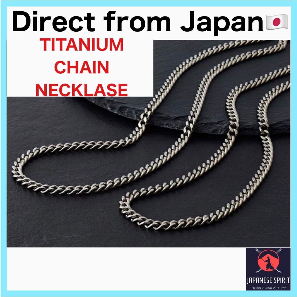 【100% Authentic 】Phiten Titanium Chain Necklace Pure titanium safe for ...