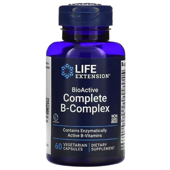 [SG] Life Extension BioActive Complete B-Complex 60 Veggie Caps ...