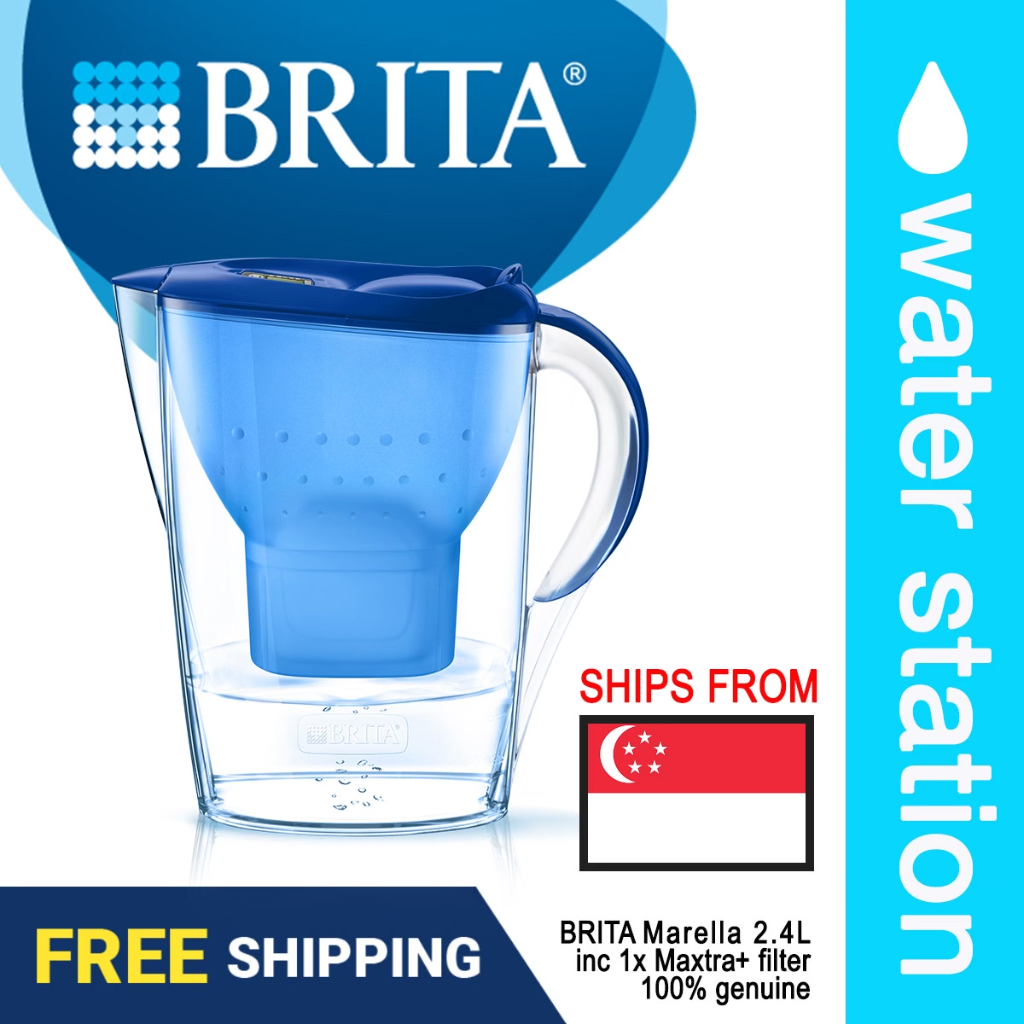 BRITA MARELLA COOL 2.4L BLUE with 1 MAXTRA+ FILTER | Shopee Singapore