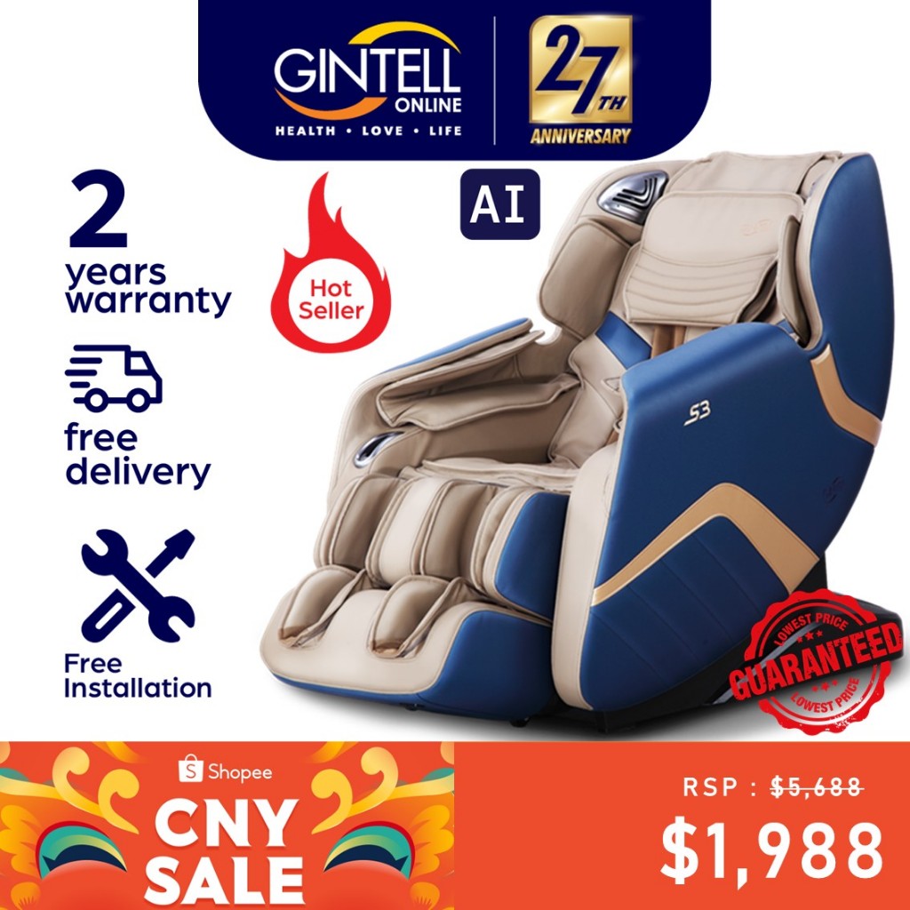 GINTELL S3 SuperChAiR Massage Chair | Shopee Singapore