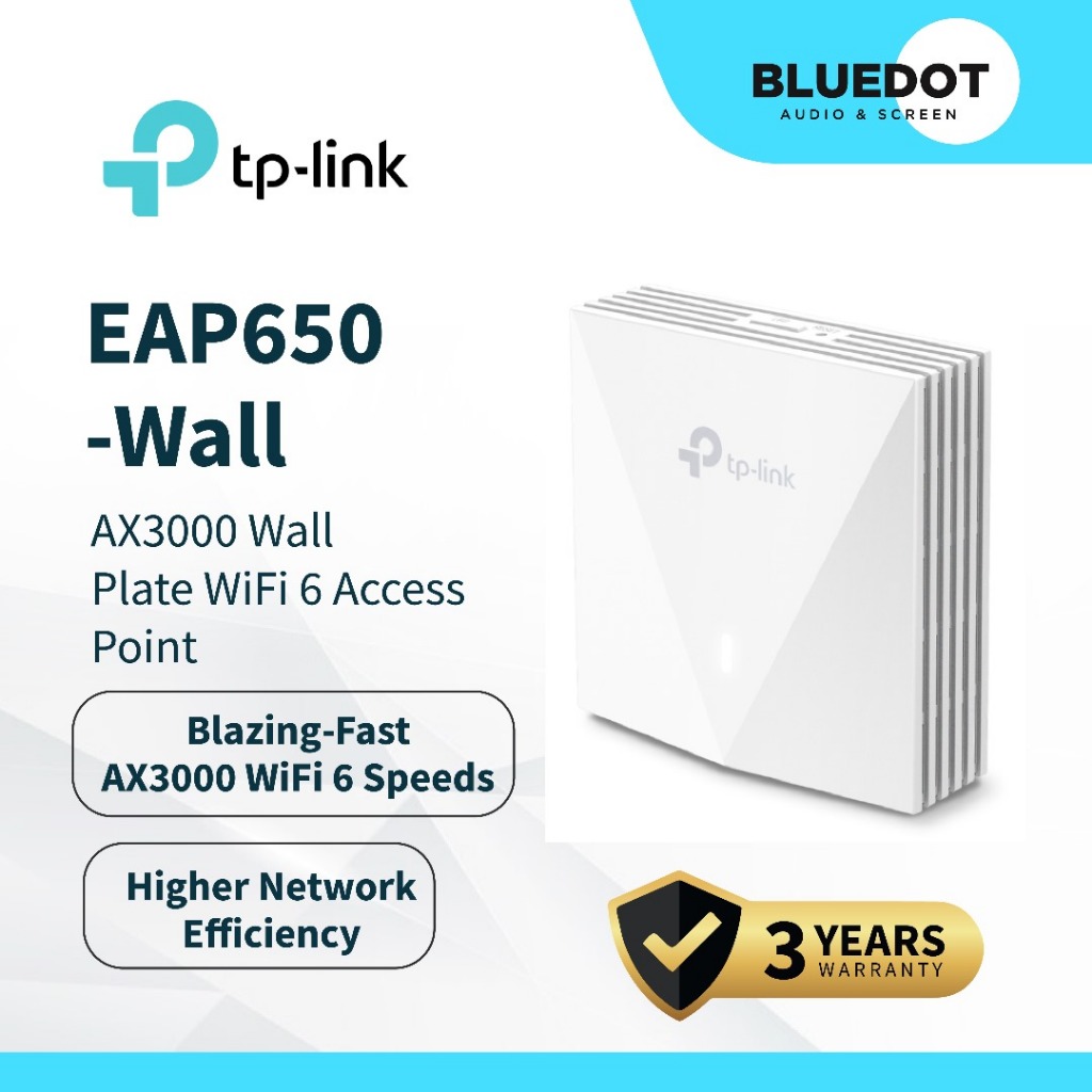EAP650-WALL | TP-LINK EAP 650 WIFI6 WALL ACCESS POINT | Shopee Singapore