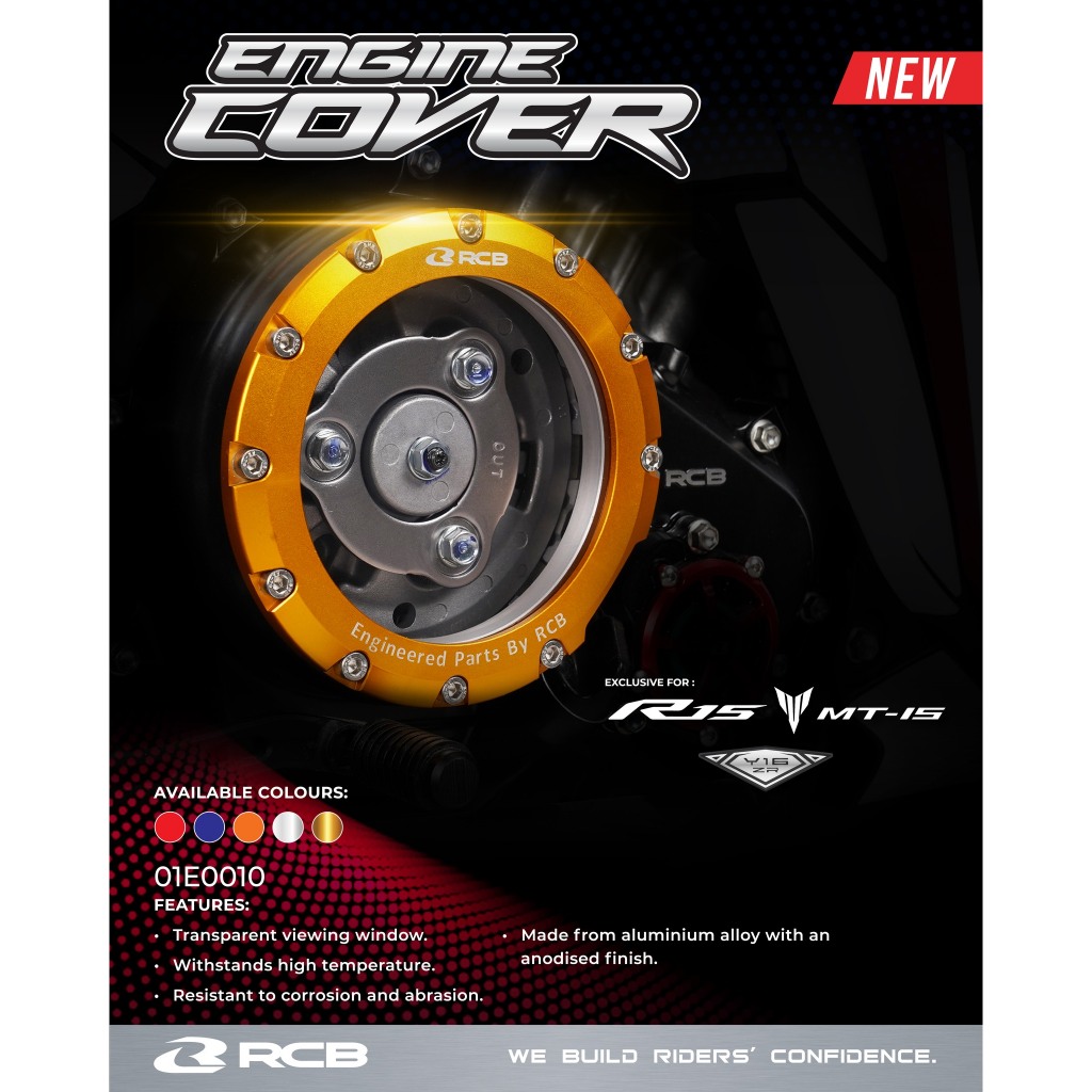 RCB Racing Boy SNIPER155 Y16 R15 V3 MT15 WR155 TRANSPERENT CLUTCH ...