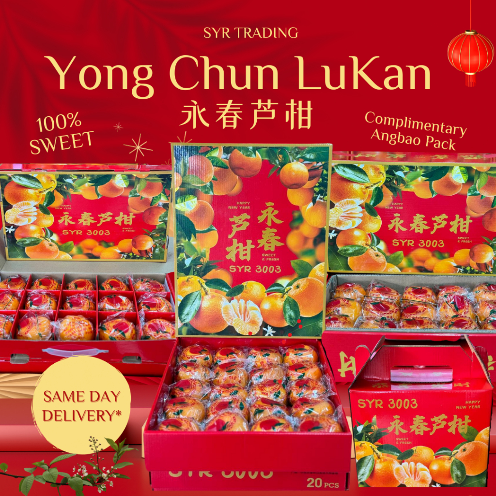 SYR Premium Yong Chun Lukan 永春芦柑 (L-XXL) Lukan Mandarin Orange | Shopee ...