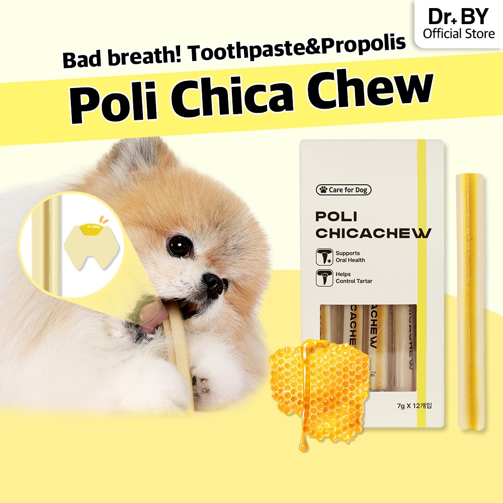 [DR.BY POLI CHICA CHEW] Dog Dental Chew Gum bad breath Toothpaste ...