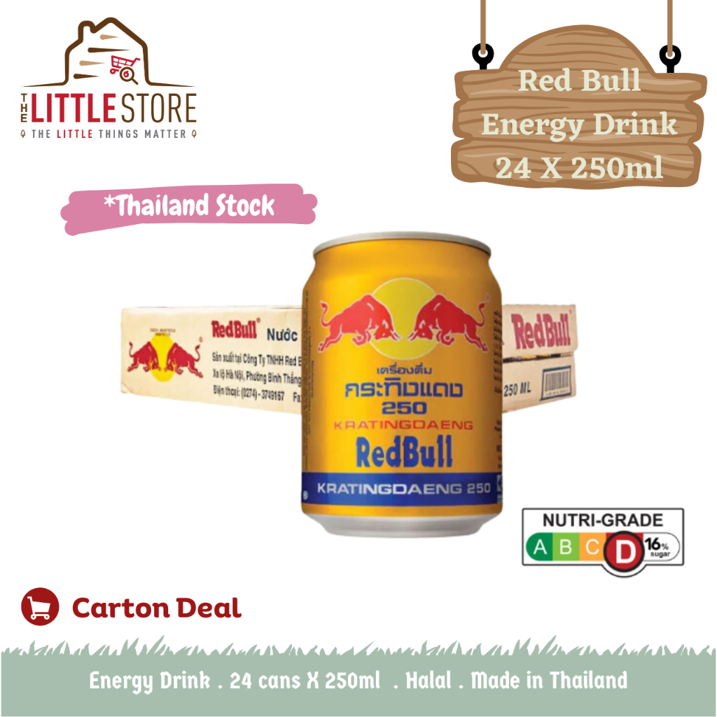 [Carton Deal / Bundle of 3 Cartons] Red Bull Energy Drink 24 cans X ...