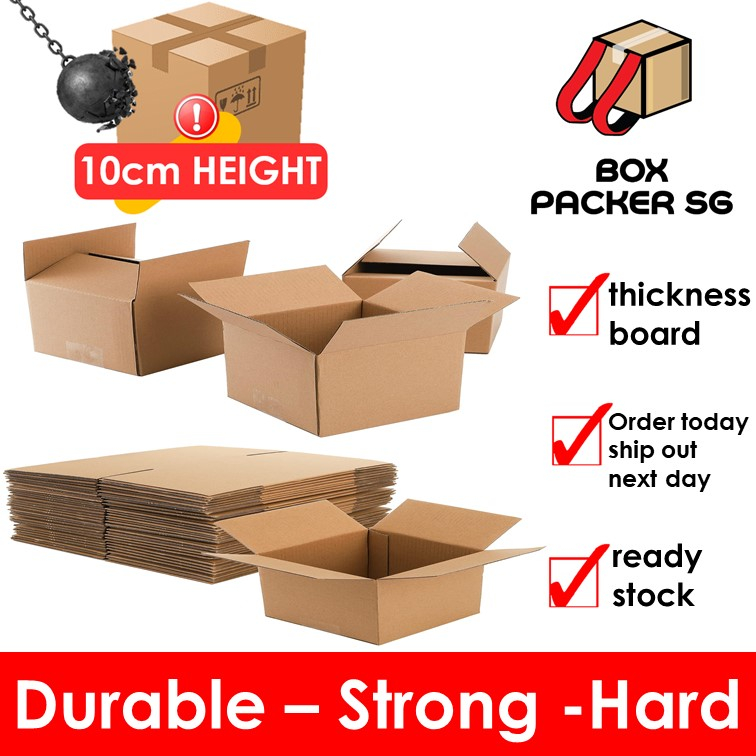 Square Packing Box/ Packaging Box/ Carton Box/ Kotak/ 纸箱 | Shopee Singapore