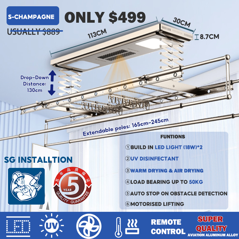 Automated Laundry Rack Smart Laundry System With Standard Installation ...