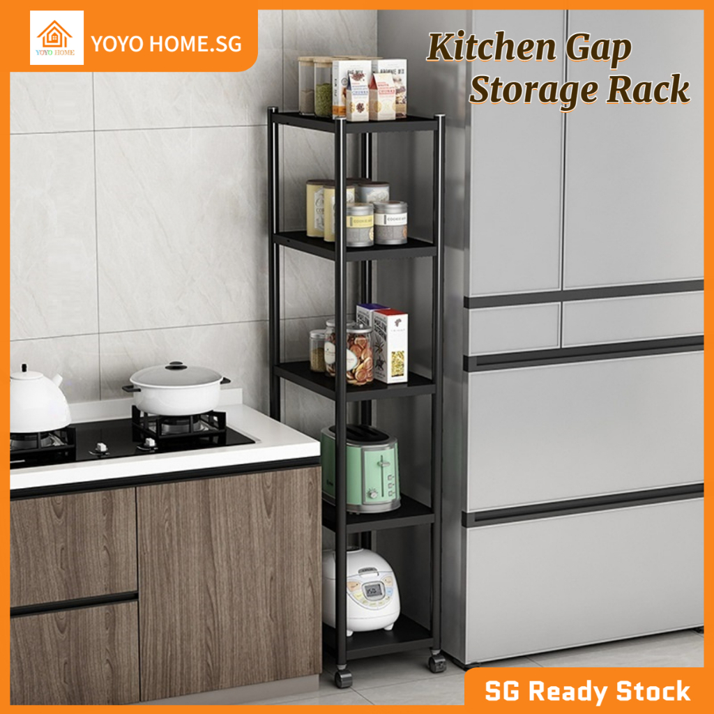 Kitchen Rack Gap Storage Rack Mini Shelf Removable Multi-layer Kitchen ...