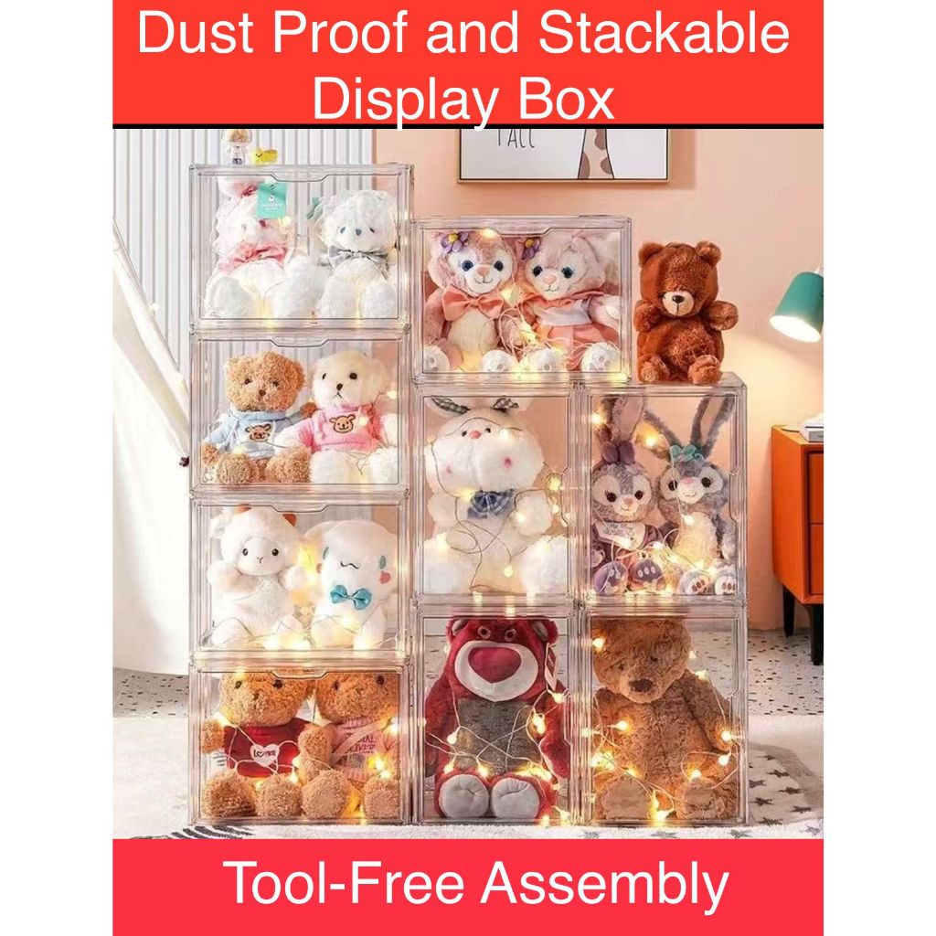 【SG Ready Stock】 Stackable Dust-Proof Storage Box for Bag, Book, Soft ...