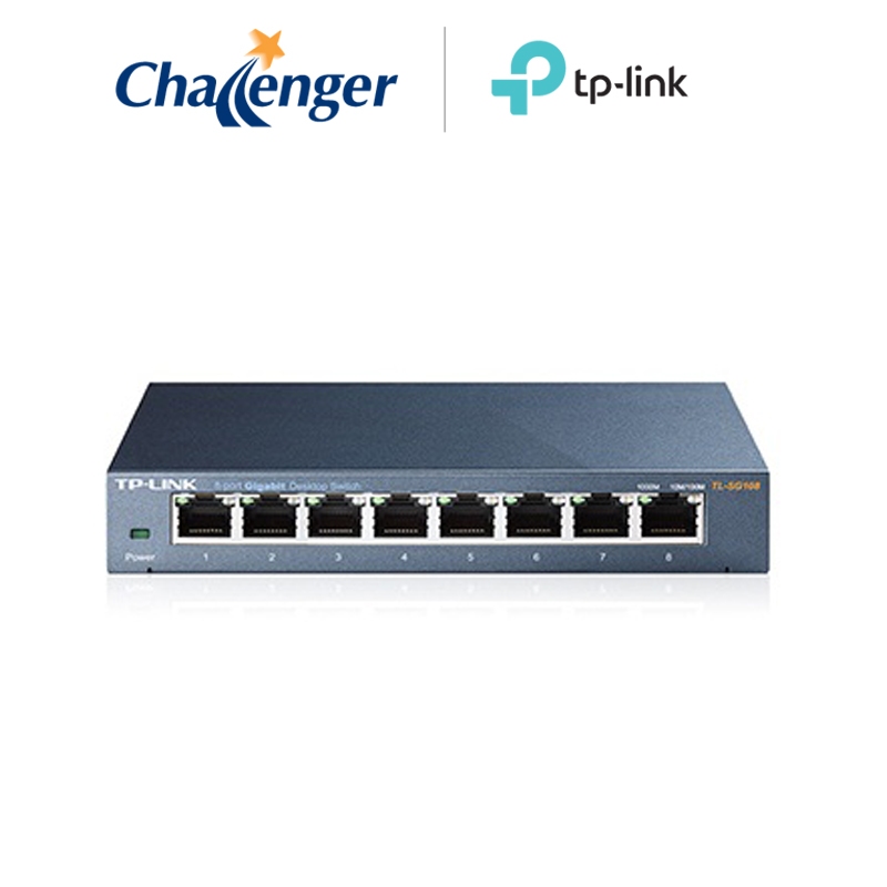 TP-LINK 8-Port 10/100/1000Mbps Desktop Switch (TL-SF108) | Shopee Singapore