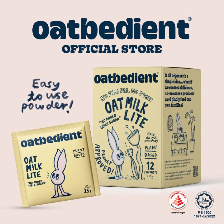 [Bundle of 4] Oatbedient Oat Milk Series (12 x 25g/ 28g/ 35g) | Shopee ...
