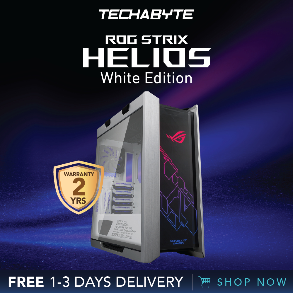 ASUS ROG Strix Helios ATX Gaming Case With Tempered Glass (White ...