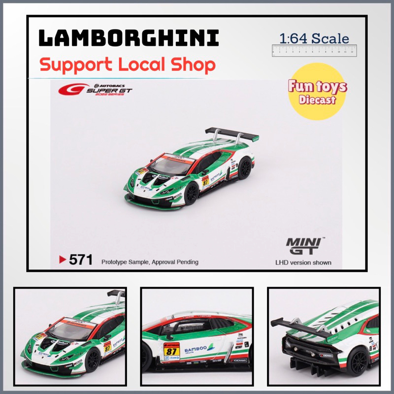 MINI GT Lamborghini Huracan GT3 EVO #87 JLOC 2022 Super GT MGT00571-L ...