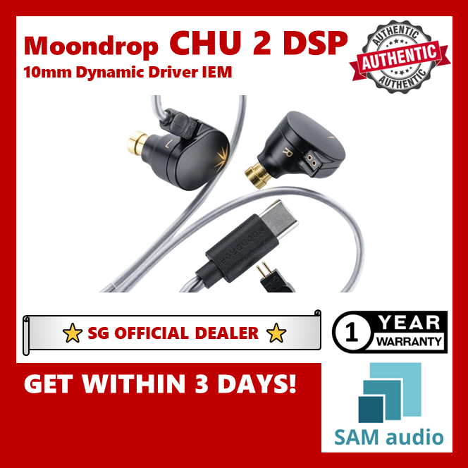 [🎶SG] MOONDROP CHU 2 DSP TYPE C (CHU2) 10mm Dynamic Driver IEM | Shopee ...