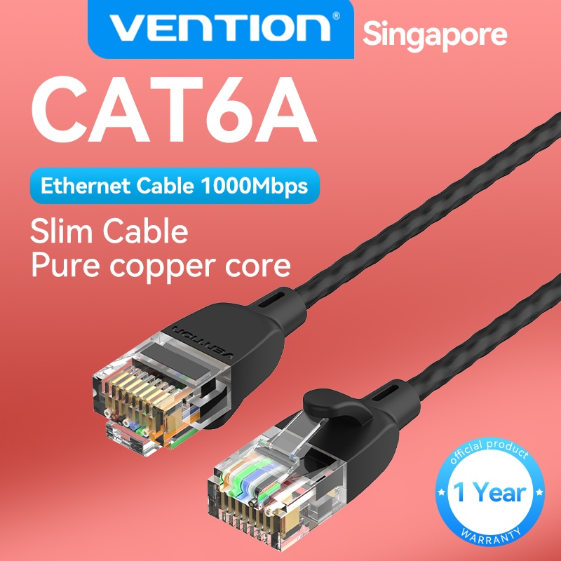 Vention Cat6A Ethernet Cable Ultra Slim Lan Patch Cord UTP Ethernet ...