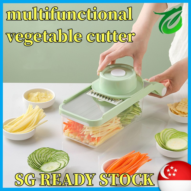 [SG READY STOCK] Household multifunctional vegetable cutter Stainless ...