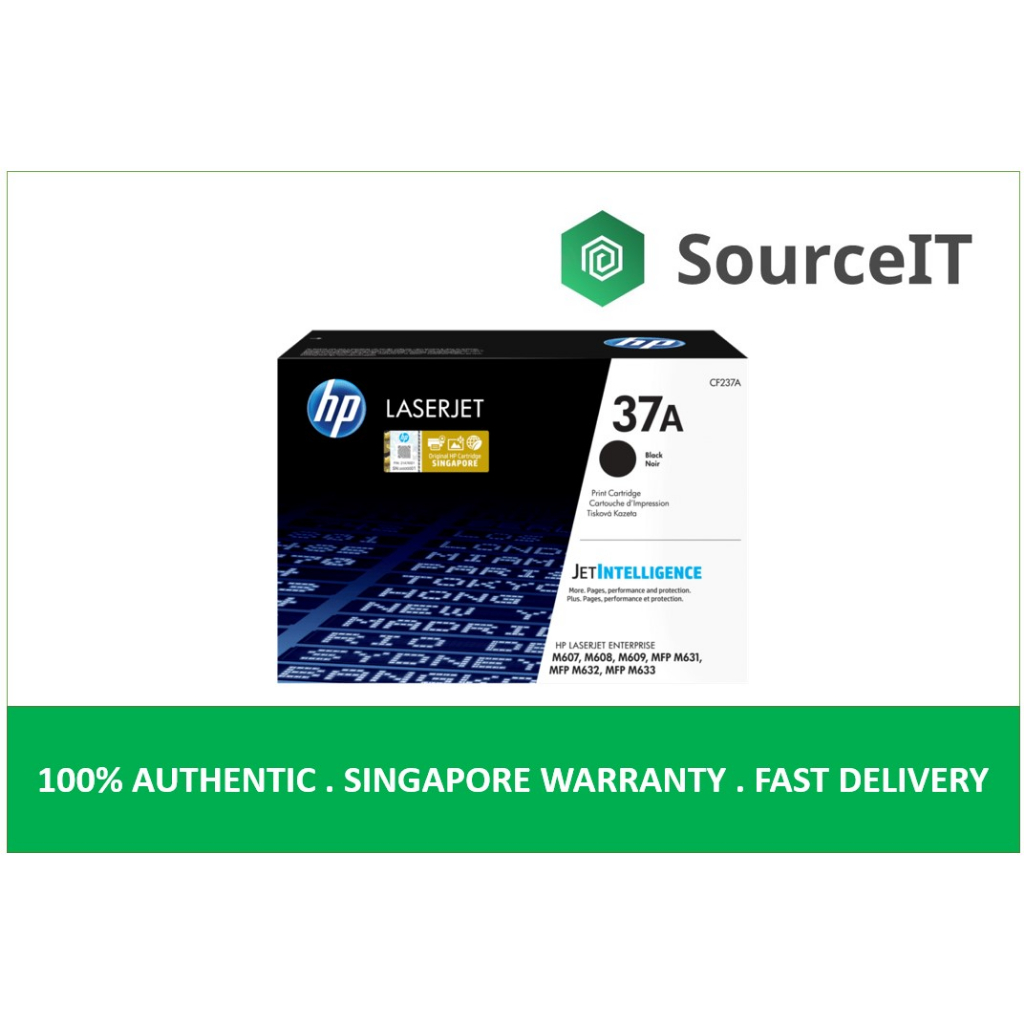 HP 37A Black Original LaserJet Toner Cartridge CF237A - Local Set ...