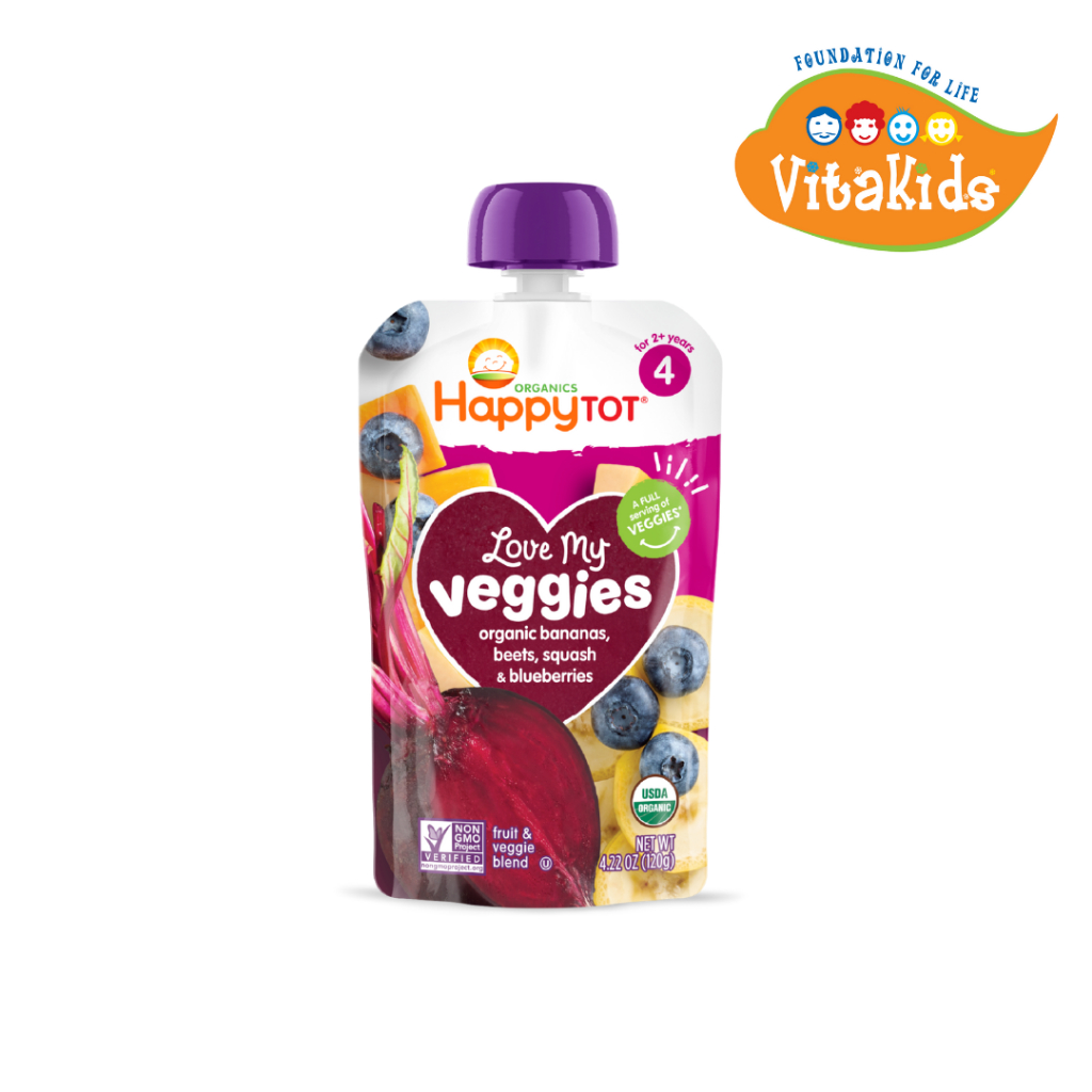 Happy Family Banana Beet Squash And Blueberry Happy Tot Love My Veggies ...