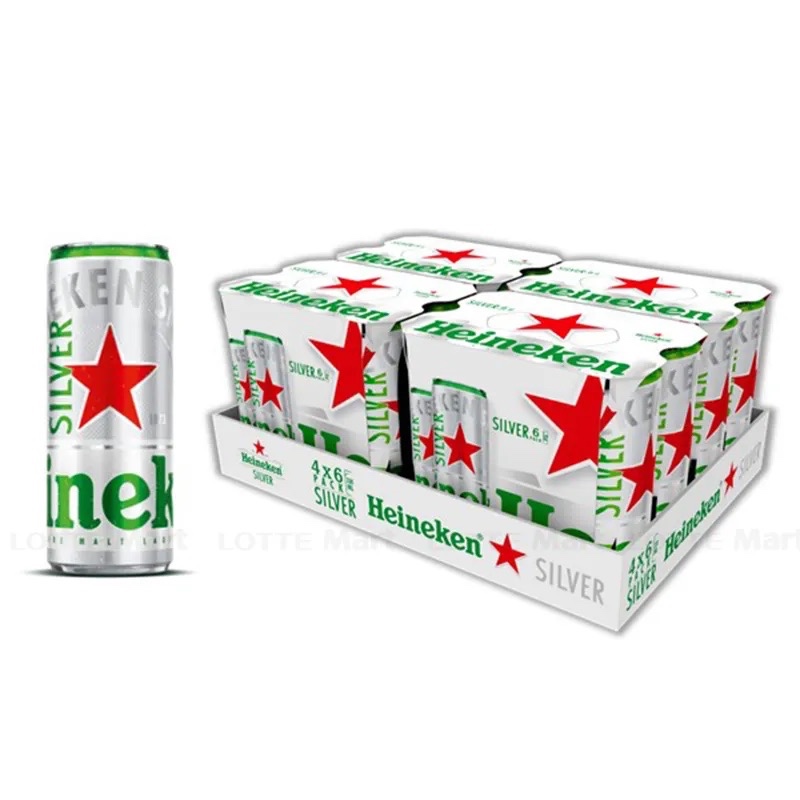 Heineken Silver Beer Cans 320 ml x 24 cans (BBD: May 2024) | Shopee ...