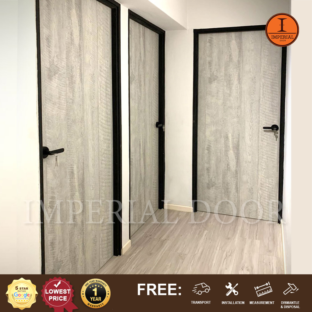 Solid In-house Laminate D14 Bedroom Door For HDB Door, BTO Resale Flats ...