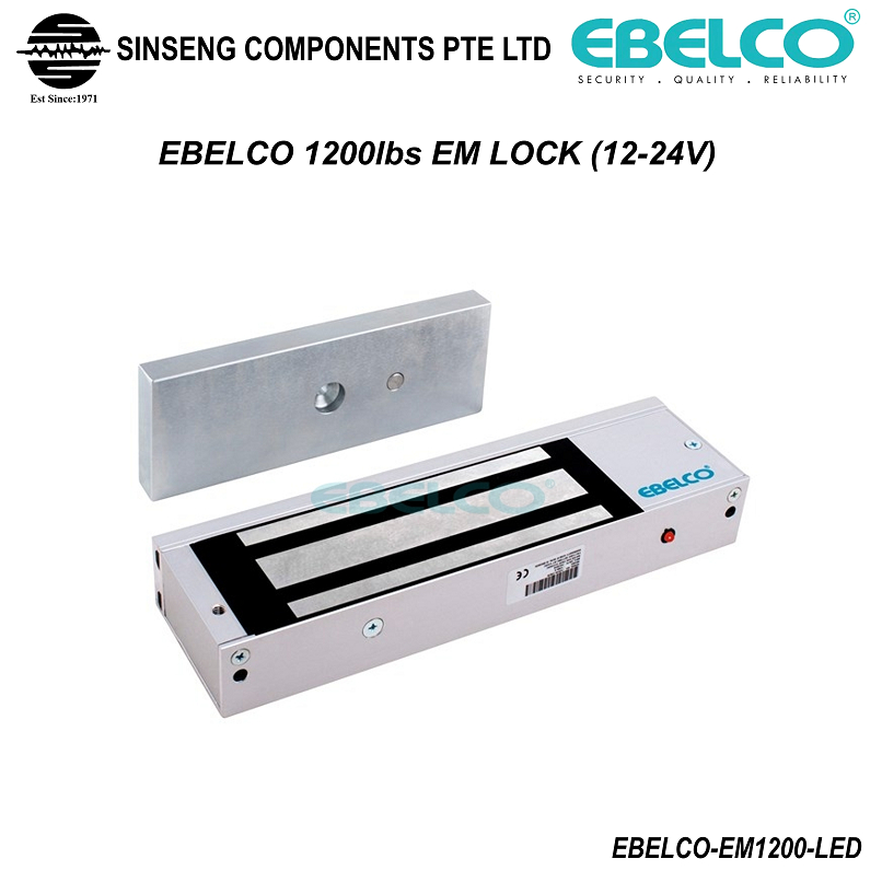 EBELCO-EM1200-LED 1200lbs EM LOCK [12-24V] | Shopee Singapore