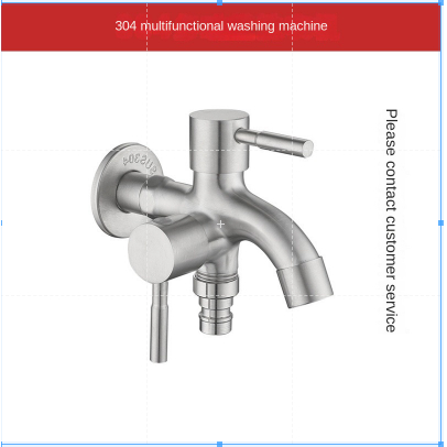 Stainless Steel Double Tap Multifunctional Stainless Steel Tap Two Way ...