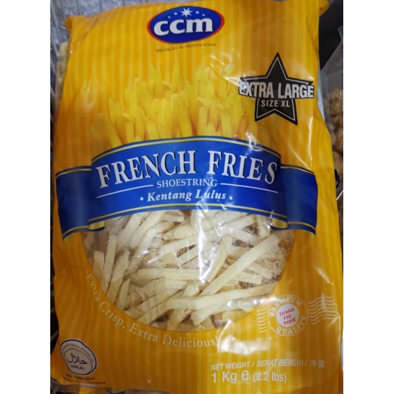 CB_CCM French FRIES, Shoestring, Frozen 1kg | Shopee Singapore