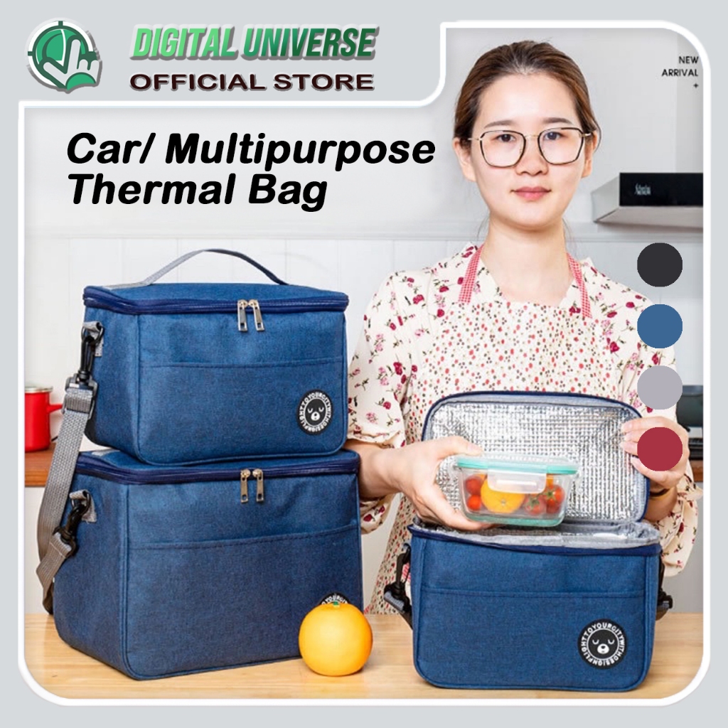 Portable Thermal Cooler Bag Folding Insulation Picnic Ice Pack For Food ...