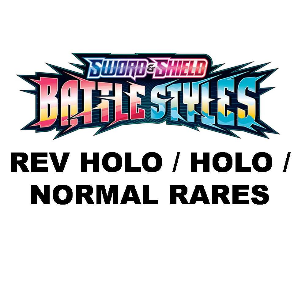 Pokemon TCG Battle Styles Pokemon Rares (Normal / Holo / Reverse Holo ...