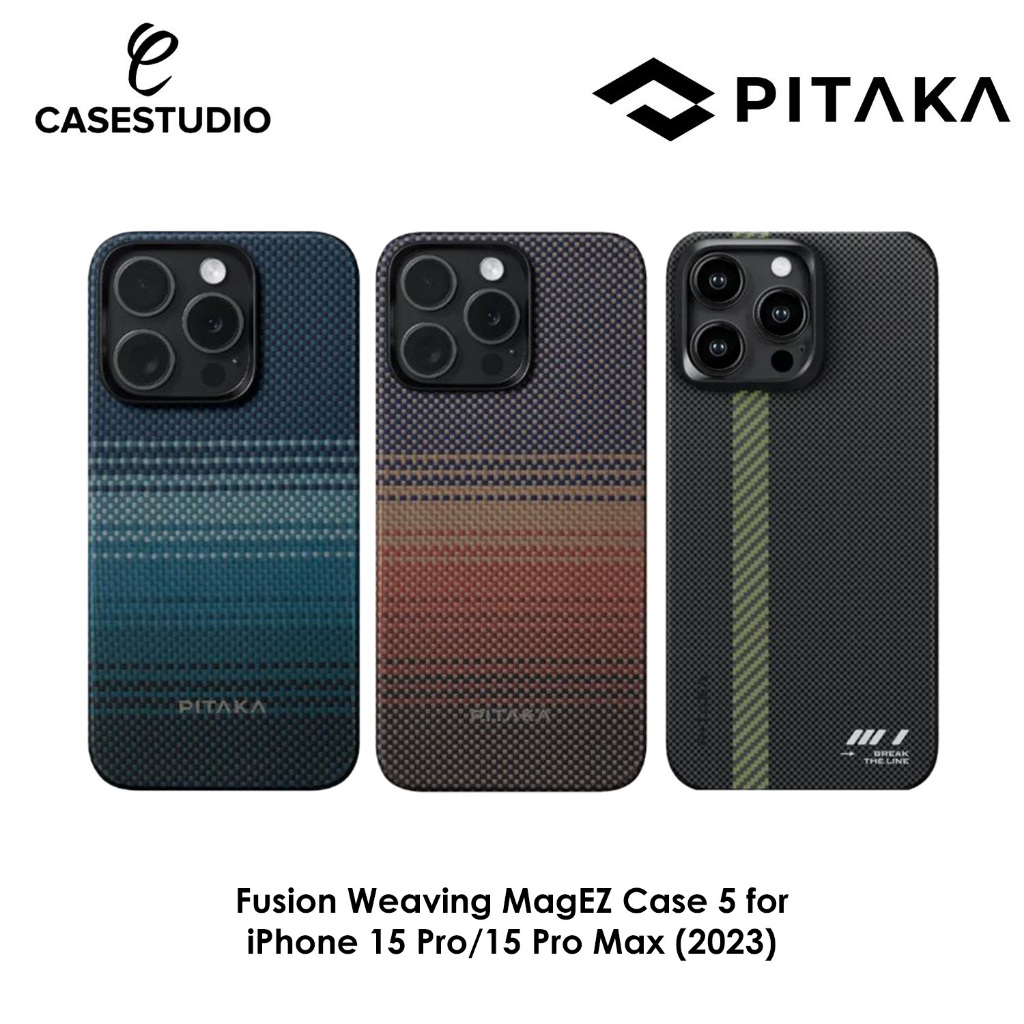 PITAKA Fusion Weaving MagEZ Case 5 for iPhone 15 Pro/15 Pro Max (2023) | Shopee Singapore