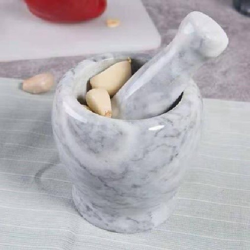 ~LOCAL SELLER~ MARBLE DESIGN STONE POUNDER / GRINDER MOTAR & PESTLE SET ...