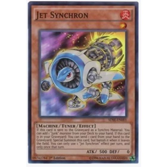 English YuGiOh Jet Synchron SDSE-EN001Super Rare Structure Deck ...