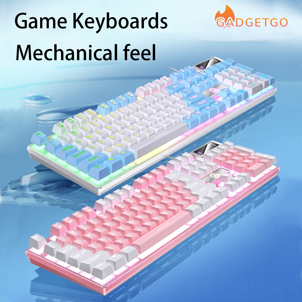 【SG】Game keyboard mechanical keyboard mechanical feel LED Backlit ...